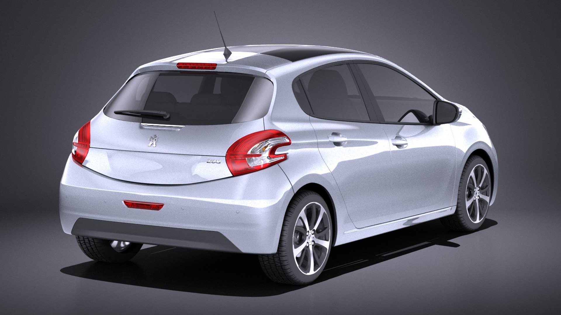 3D Model Peugeot 208 2014 - TurboSquid 1211311