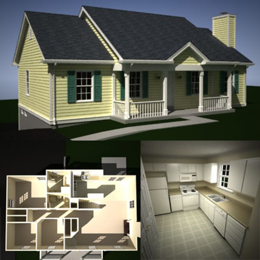 interior house 3d max