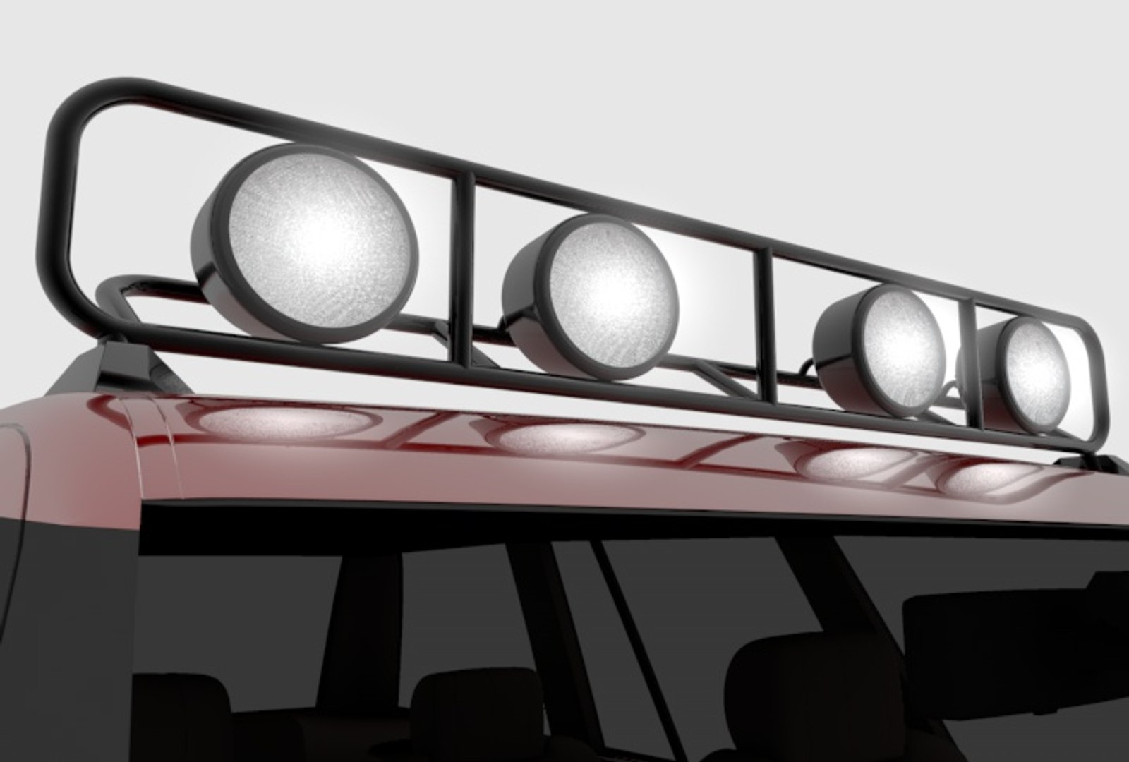roof truck light rack 3d model