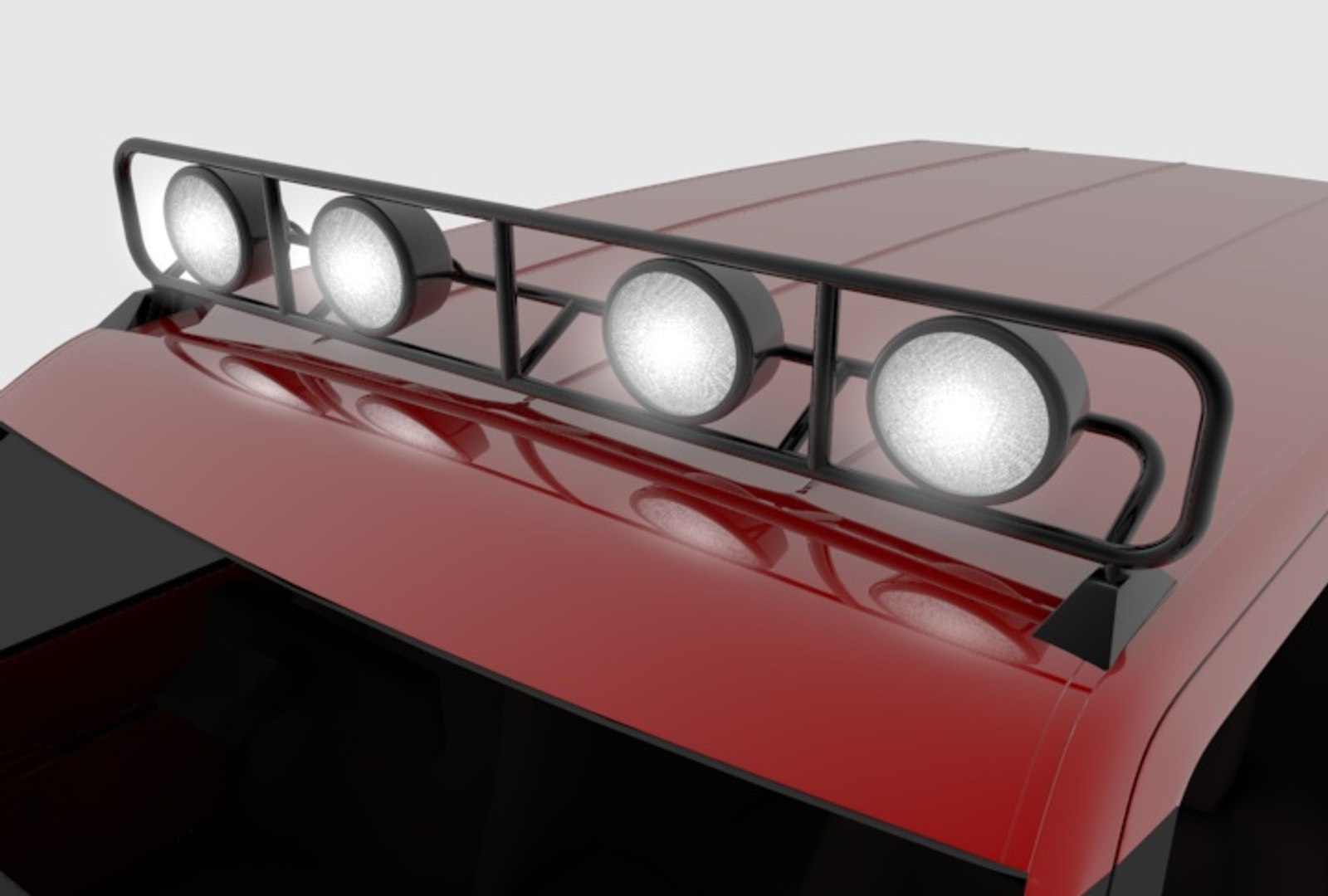 roof truck light rack 3d model