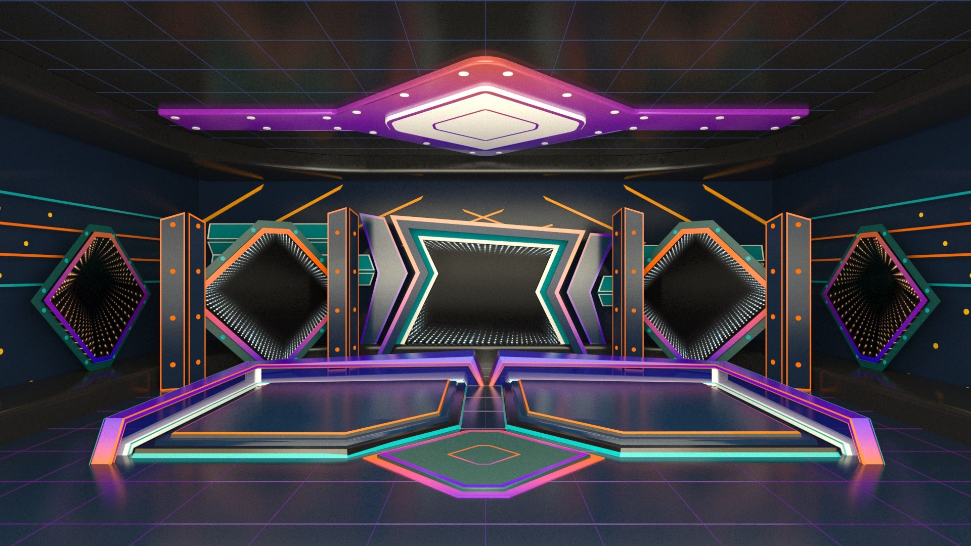 3D Tv Studio Design Model - TurboSquid 1771811