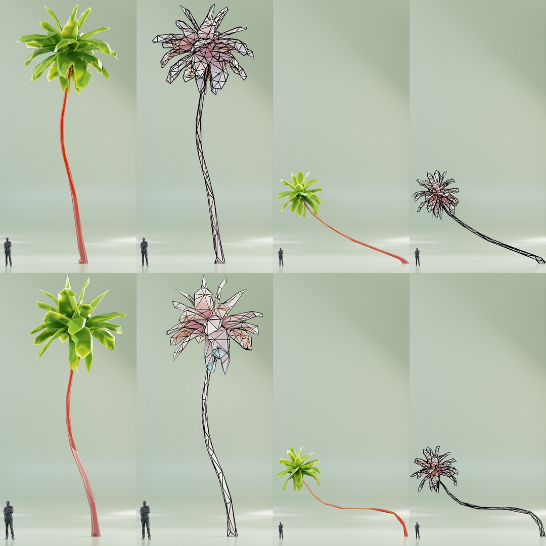 3D PaperTrees Model - TurboSquid 1962389
