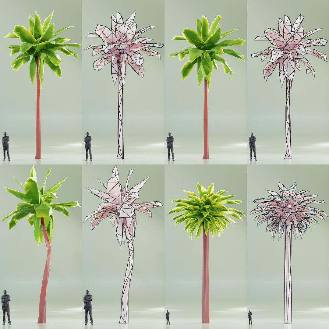3D PaperTrees Model - TurboSquid 1962389