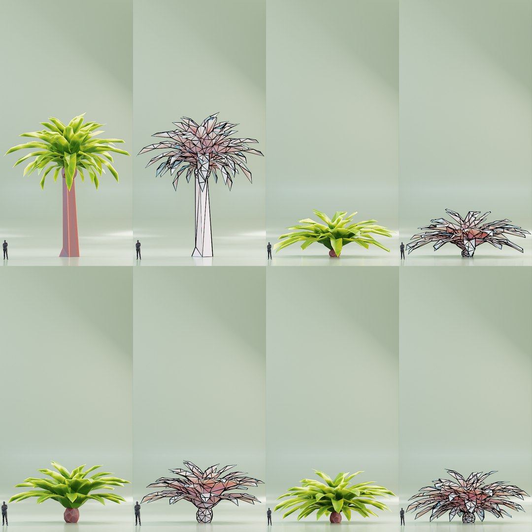 3D PaperTrees Model - TurboSquid 1962389