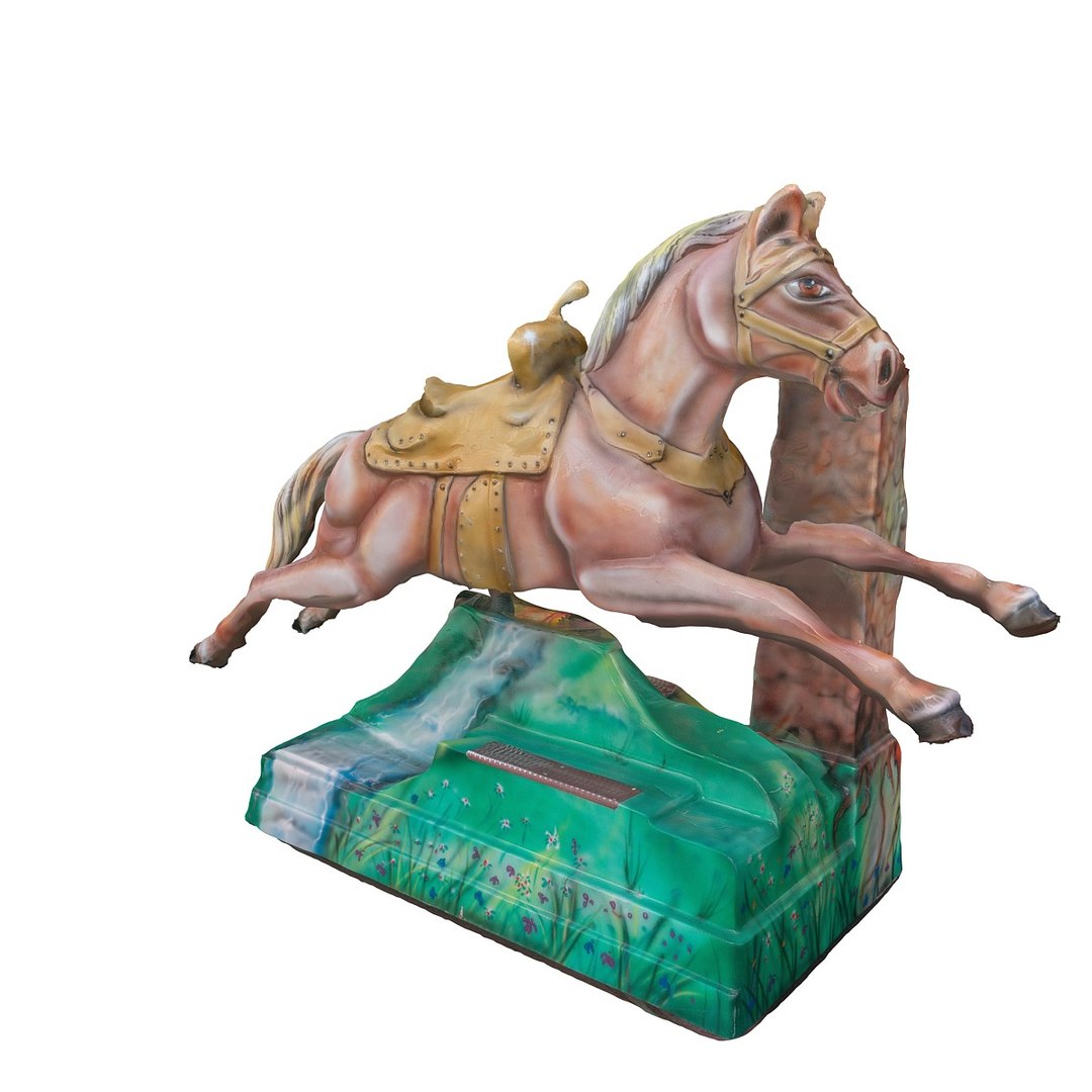 3d lunapark pony machine