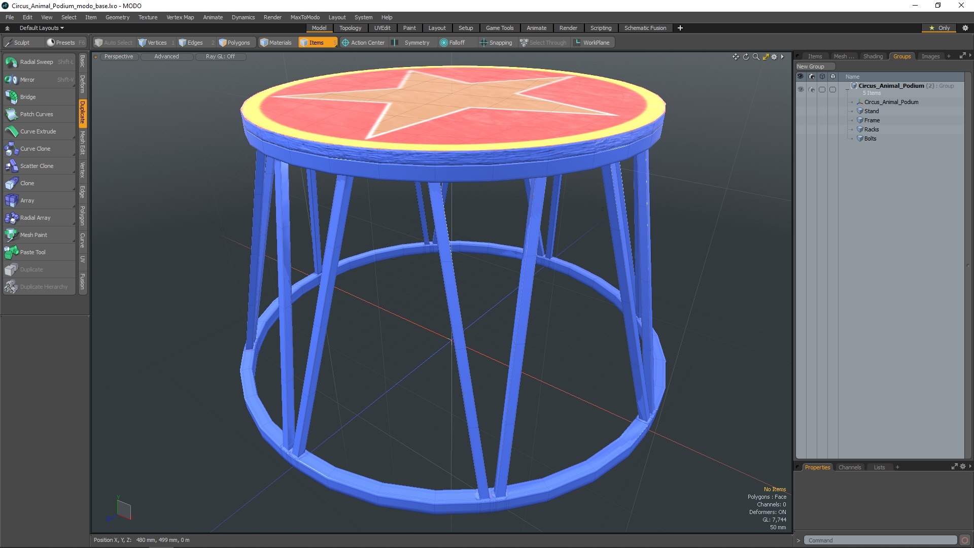 Circus Animal Podium 3D Model - TurboSquid 2289935