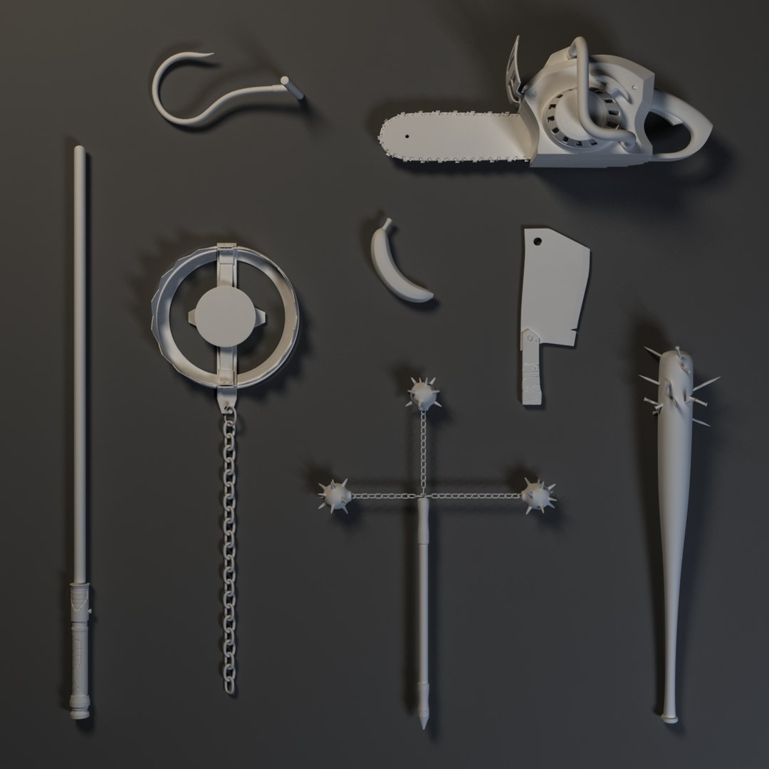 Weapons Pack - Melee 3d Obj