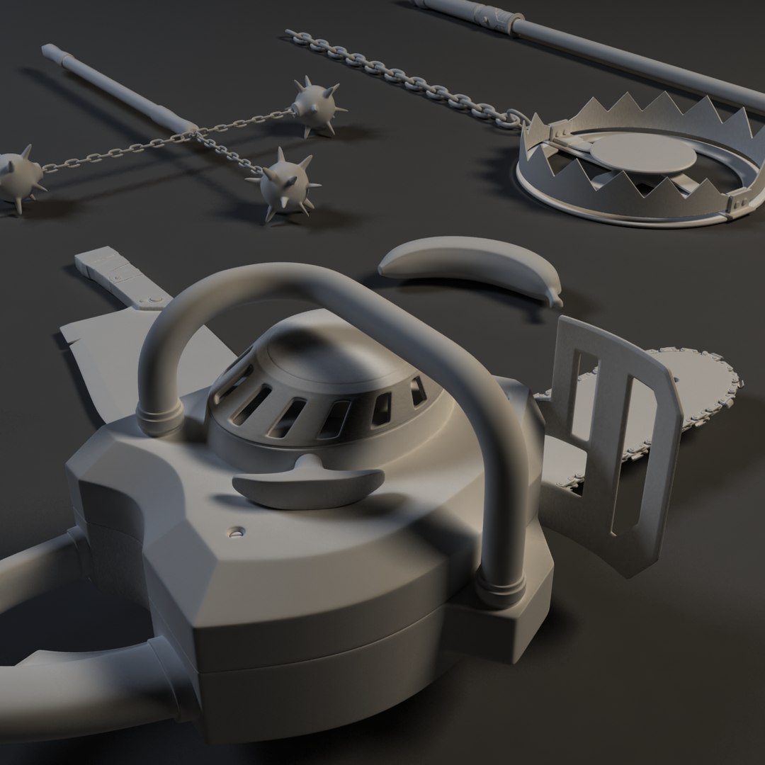 Weapons Pack - Melee 3d Obj