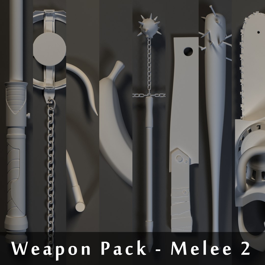 Weapons Pack - Melee 3d Obj