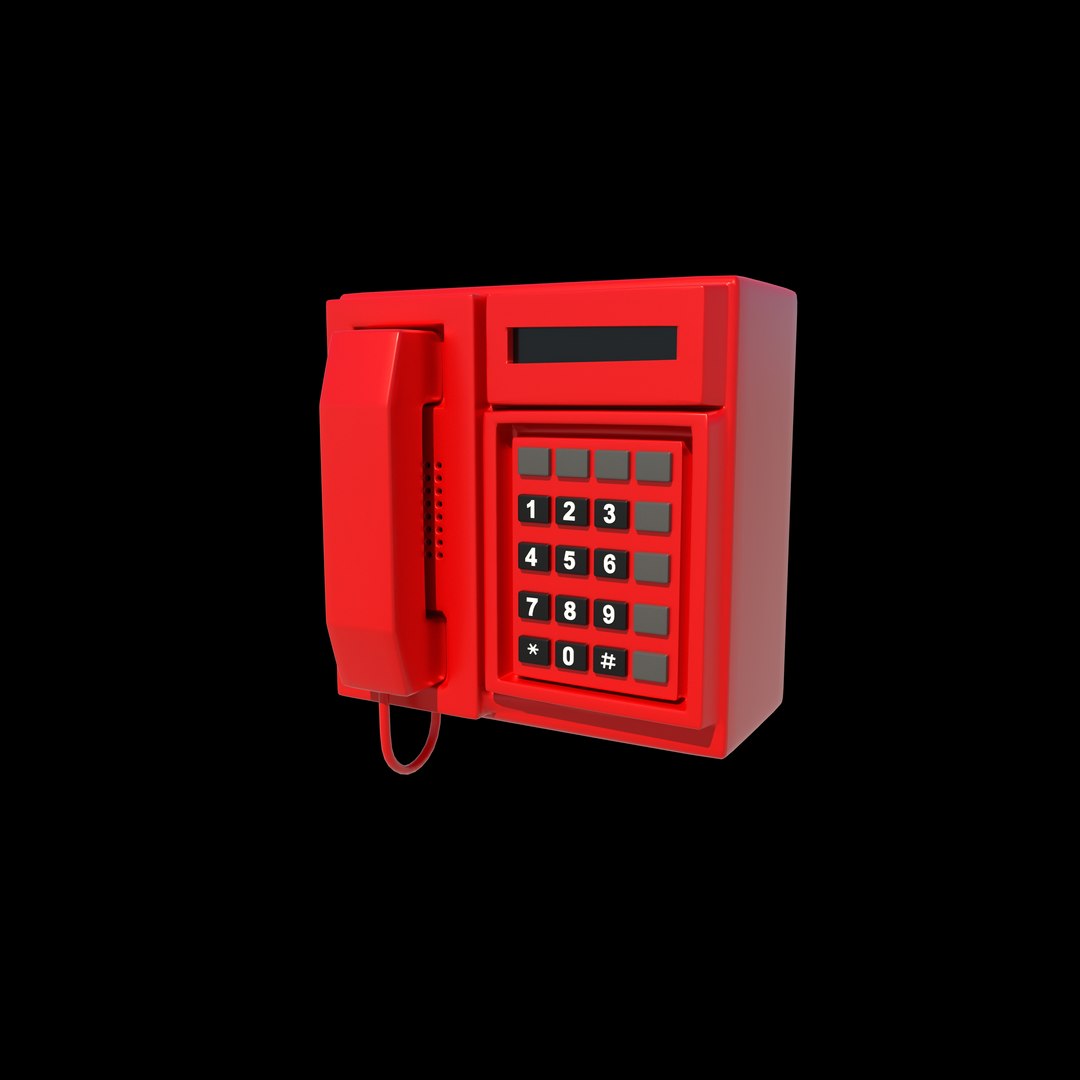 Wall Mounted Phone 3d Model 3d Model Turbosquid 2362995