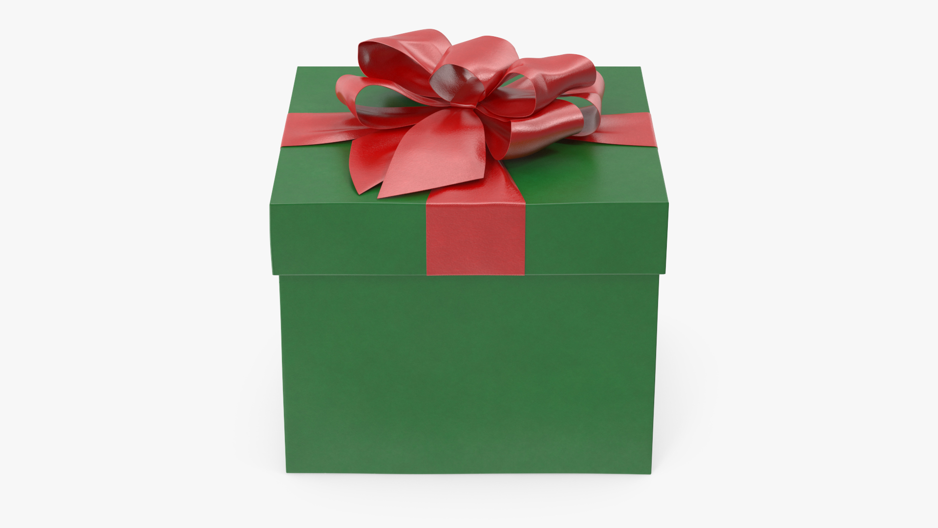 Gift Box V2 Green Model - TurboSquid 2197444