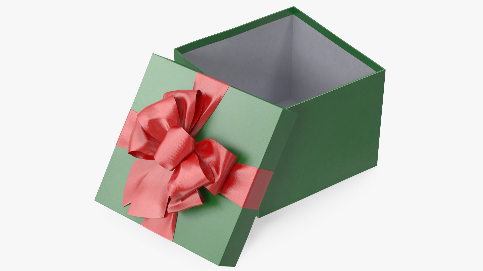 Gift Box V2 Green Model - TurboSquid 2197444