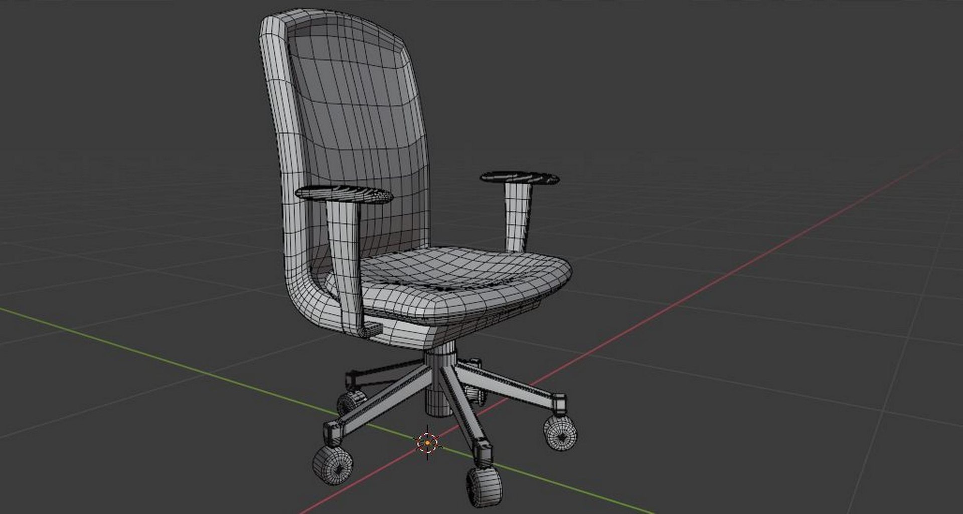 3D Chair Office 02 Model In Blender - TurboSquid 1918187