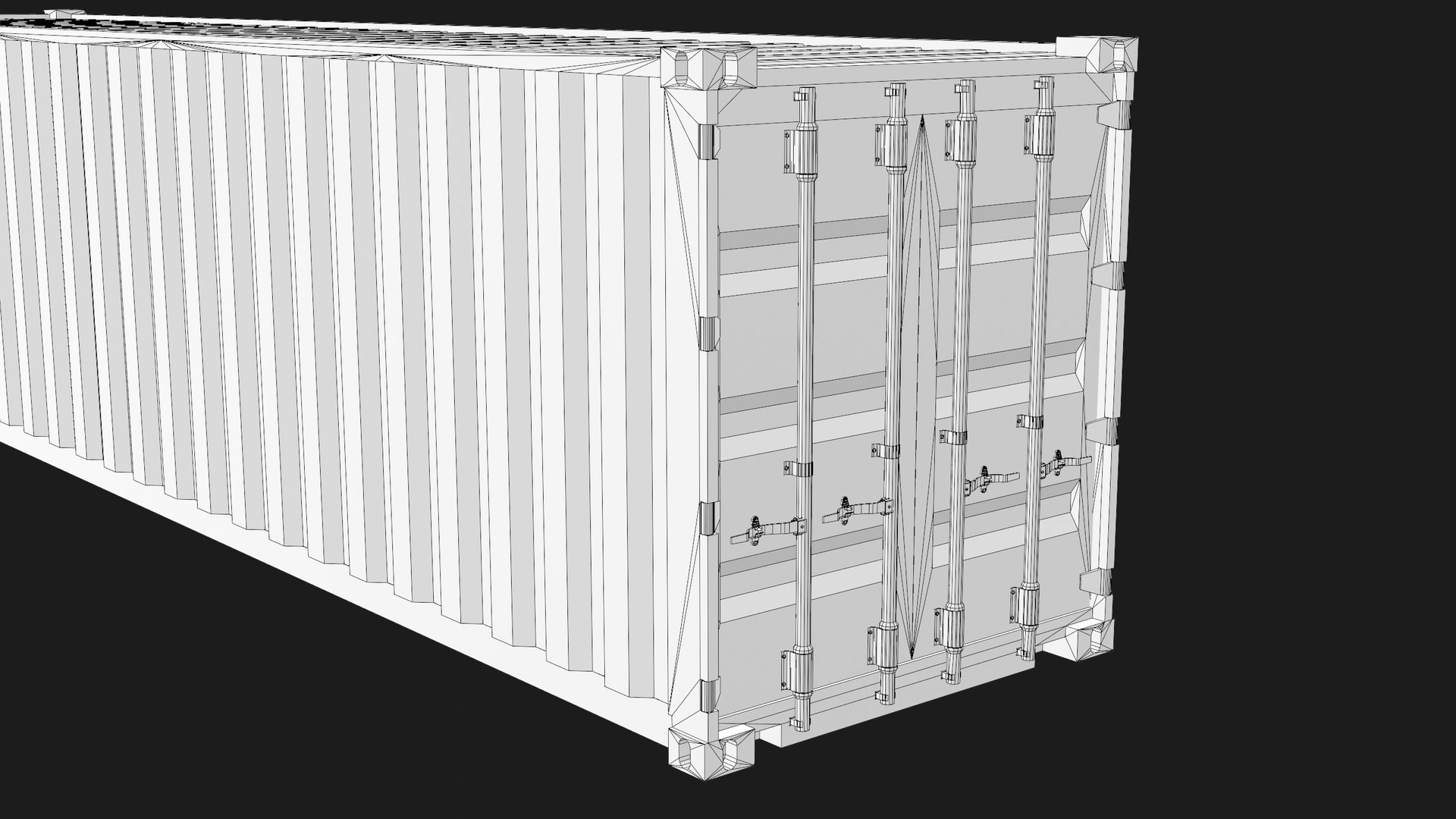 40ft Shipping Container - Red1 model - TurboSquid 2152000
