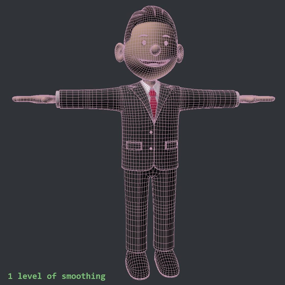 Business Man 3d Model