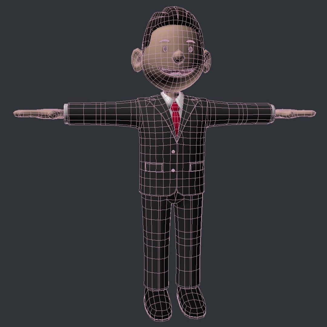 Business Man 3d Model