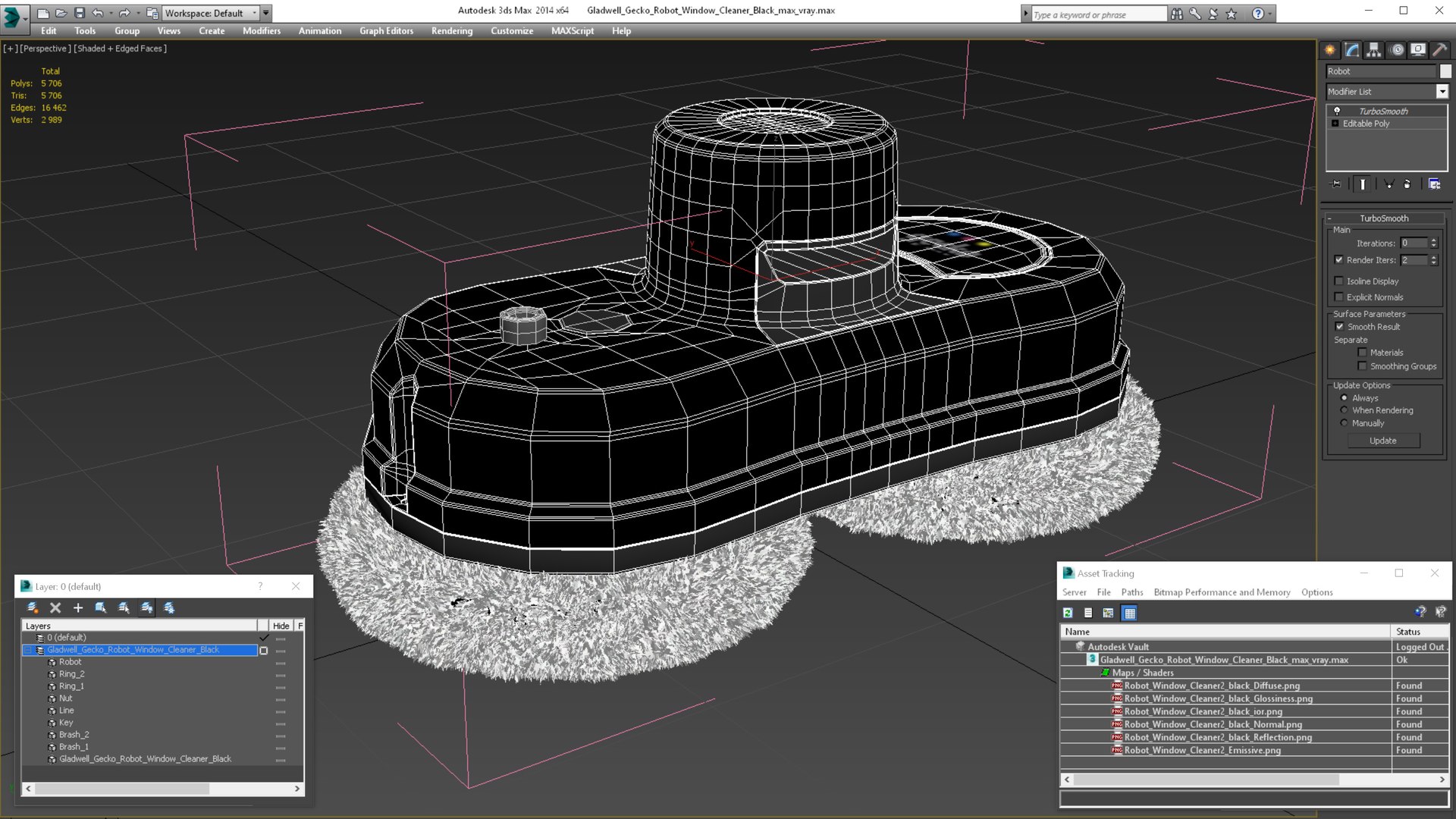 Gladwell Gecko Robot Window Cleaner Black Fur Model - TurboSquid 1868033