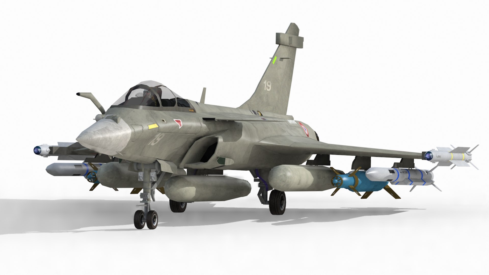 Dassault Rafale M Fighter Jet Model - TurboSquid 2130801