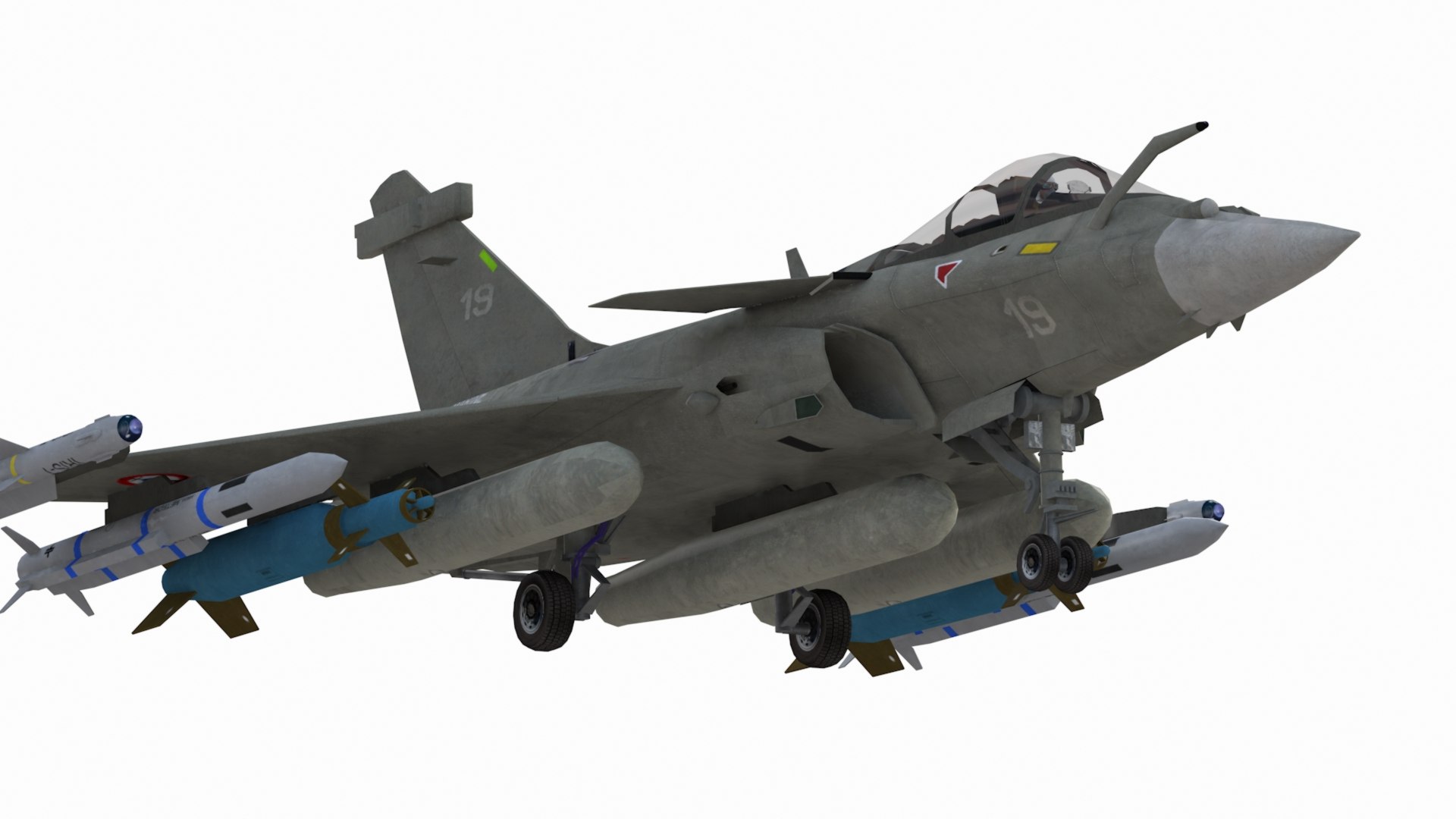 Dassault Rafale M Fighter Jet Model - TurboSquid 2130801