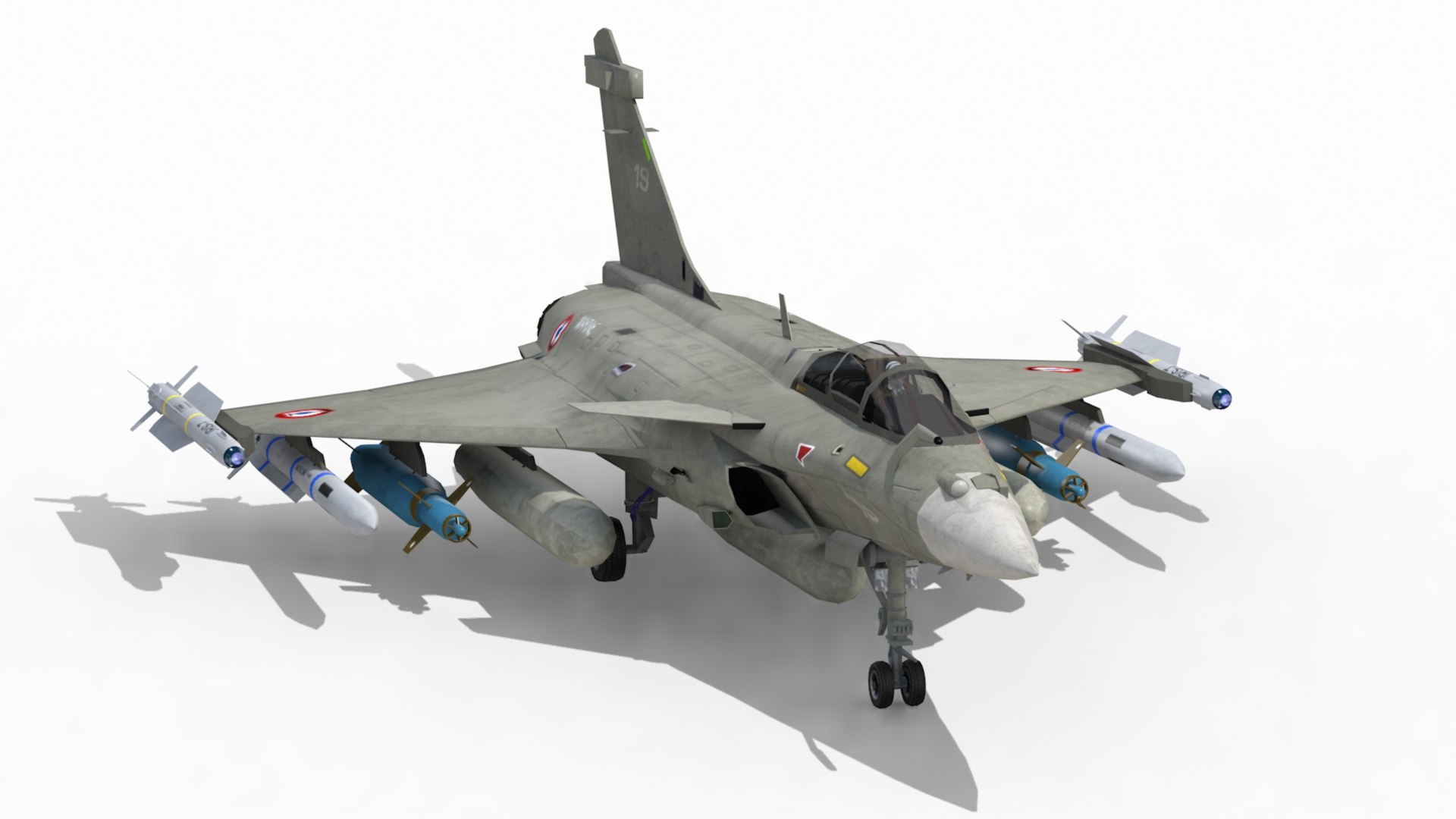 Dassault Rafale M Fighter Jet Model - TurboSquid 2130801