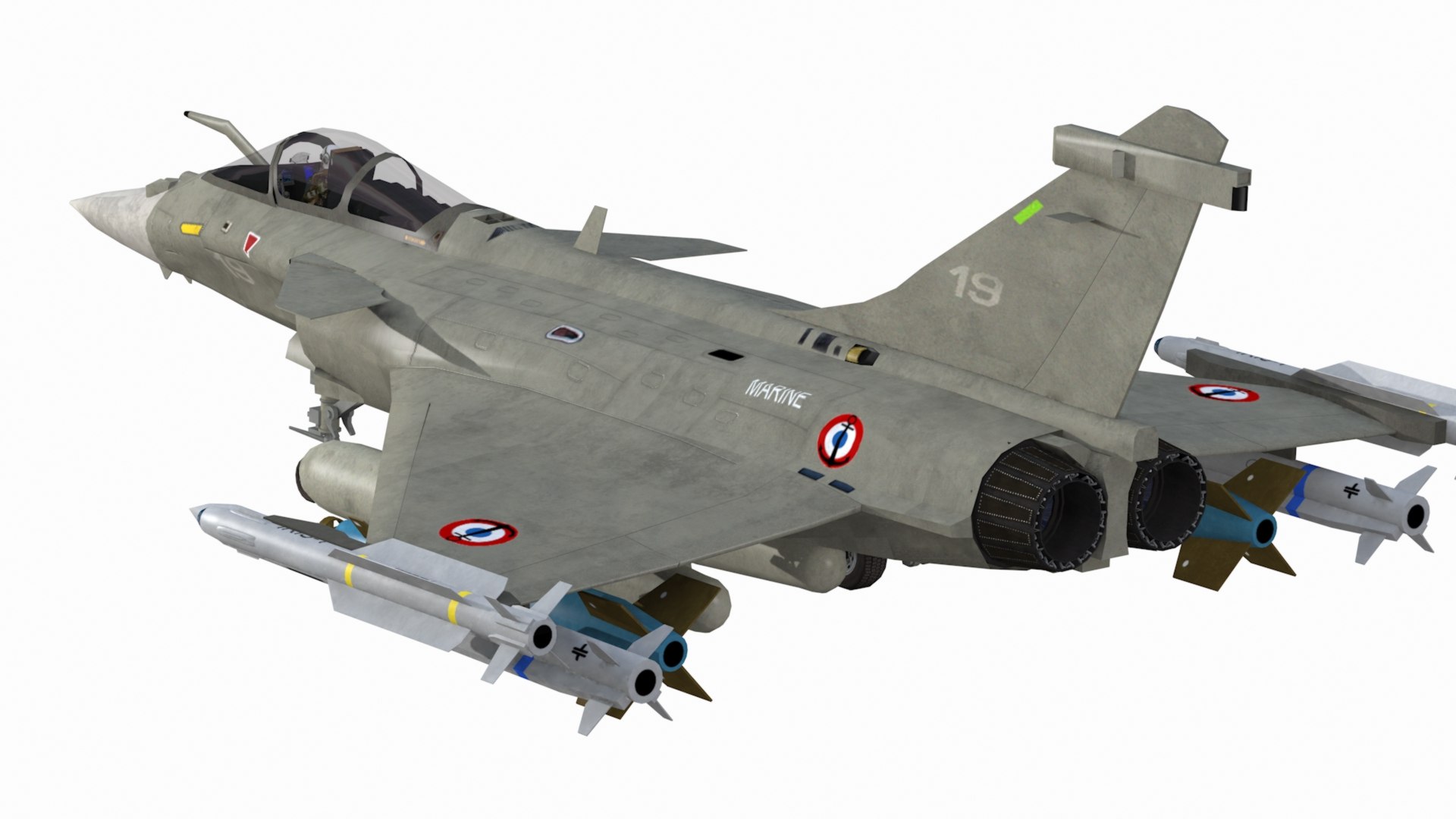 Dassault Rafale M Fighter Jet Model - TurboSquid 2130801