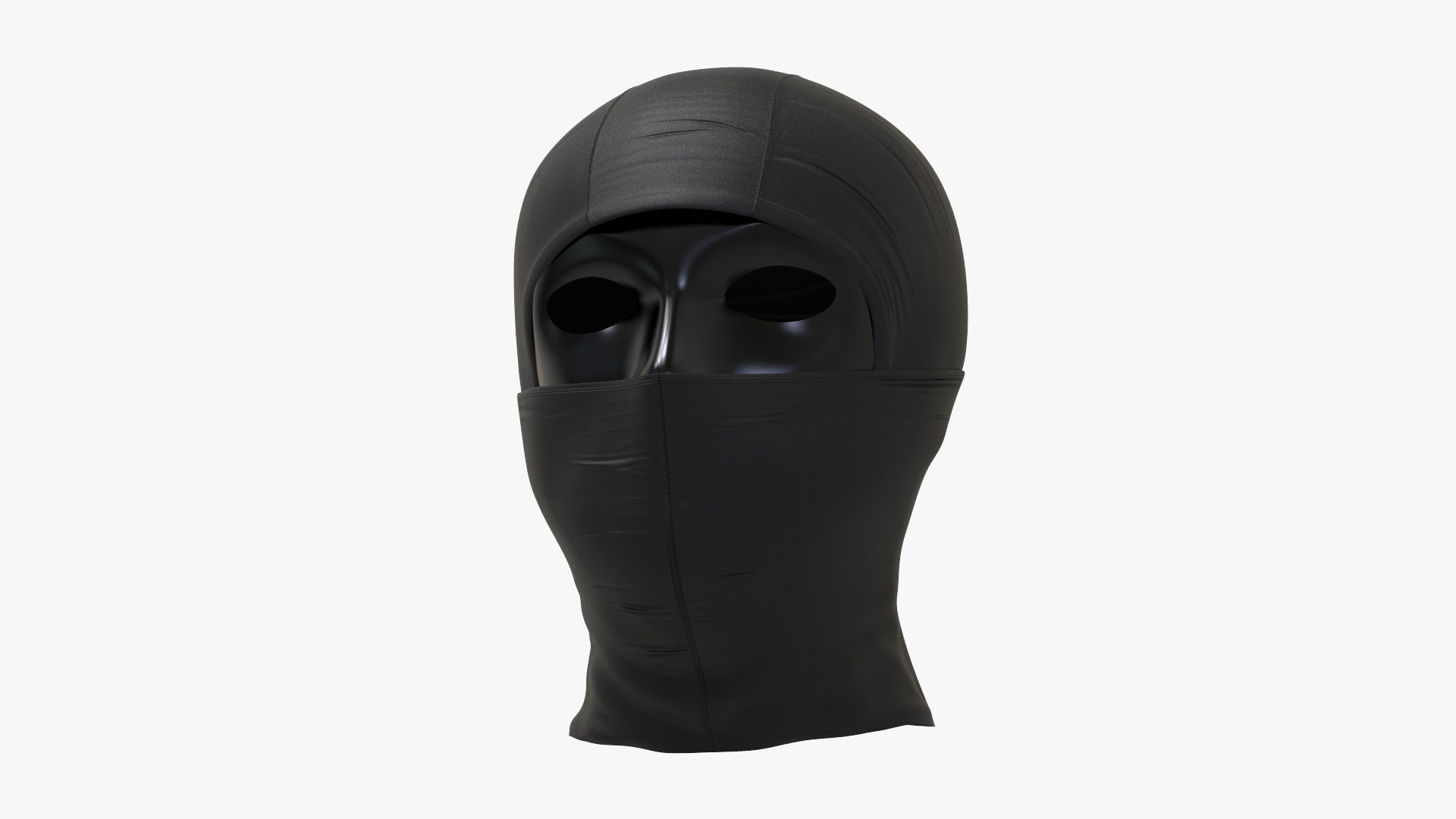 Black balaclava mask 3D model - TurboSquid 1484283