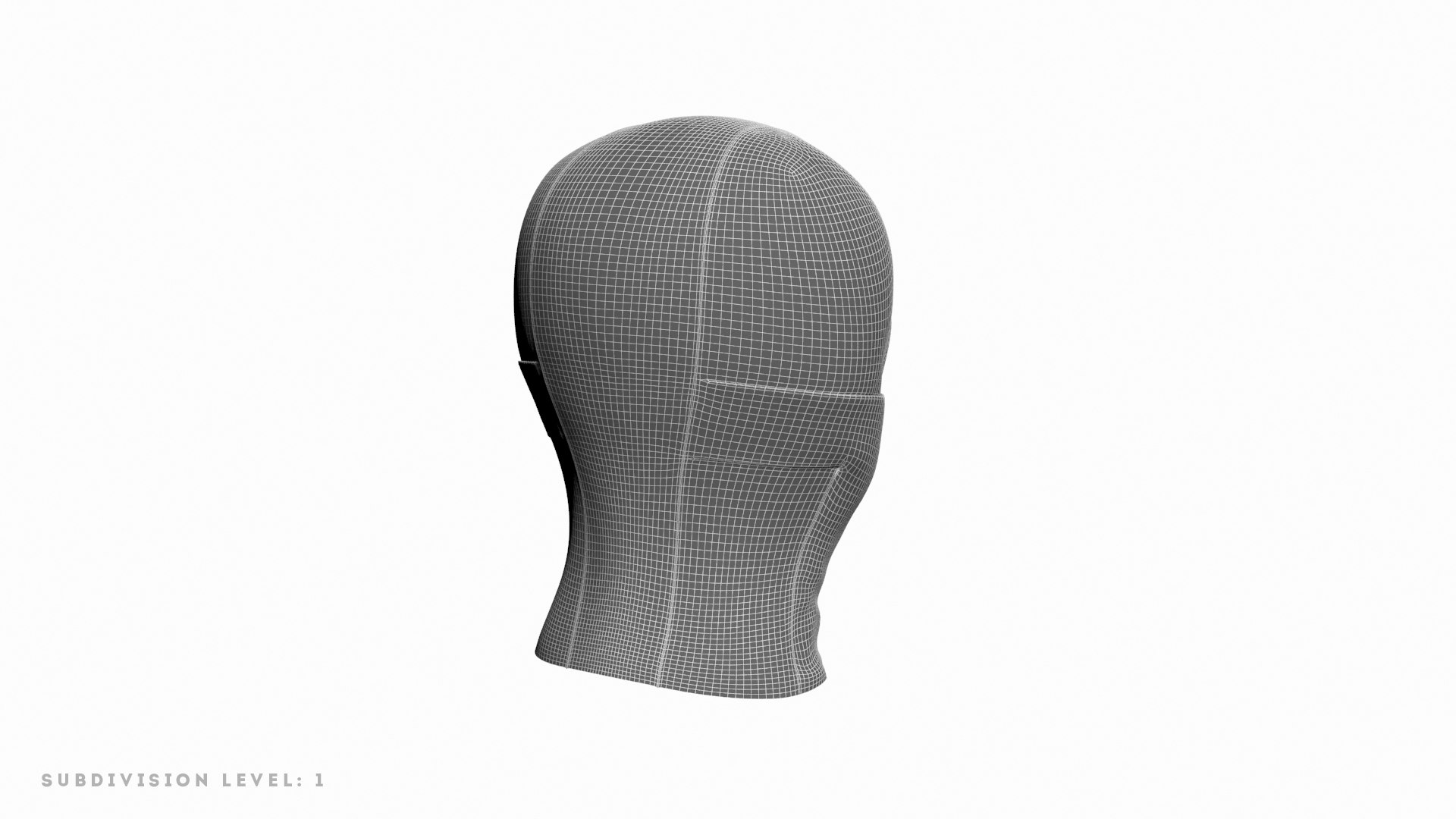 Black balaclava mask 3D model - TurboSquid 1484283