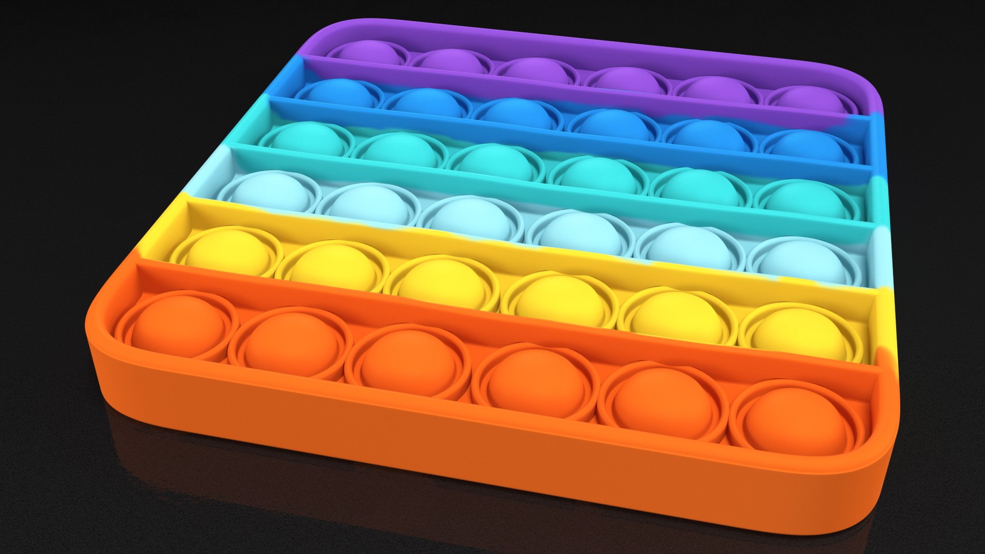 Square Pop It Fidget Toy 3D Model - TurboSquid 1778848