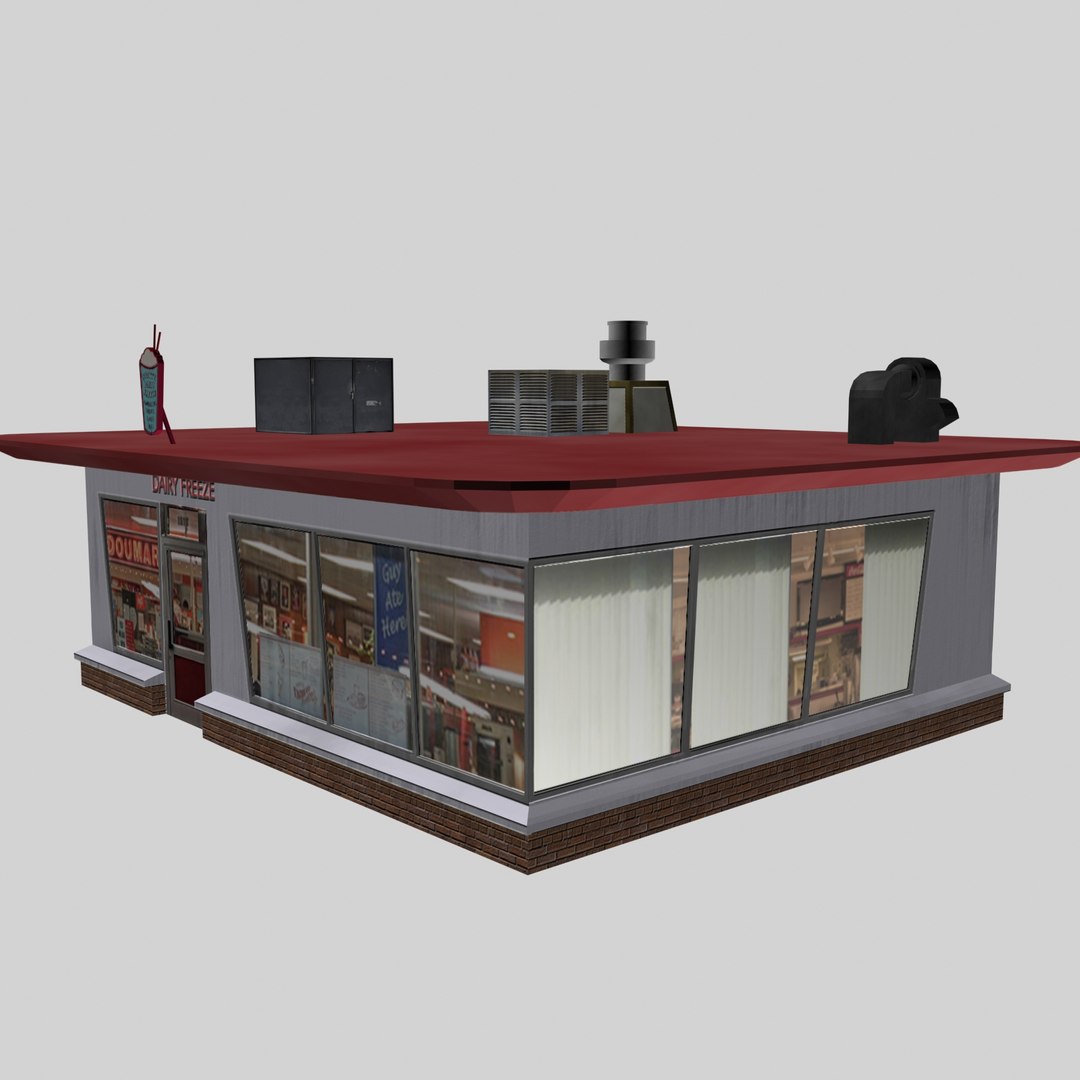 Drive-in 3d Model