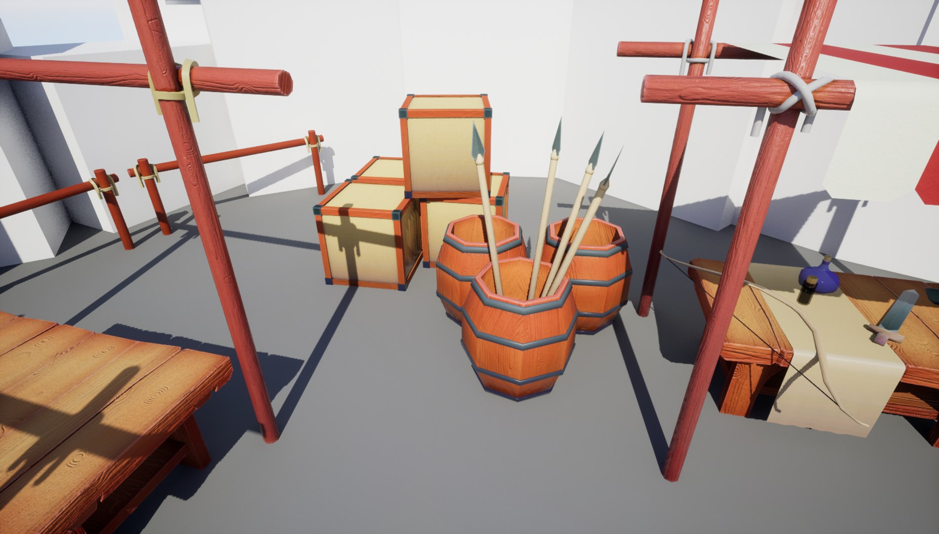 3D Medieval Merchant Lowpoly Textured Pack - TurboSquid 1817511