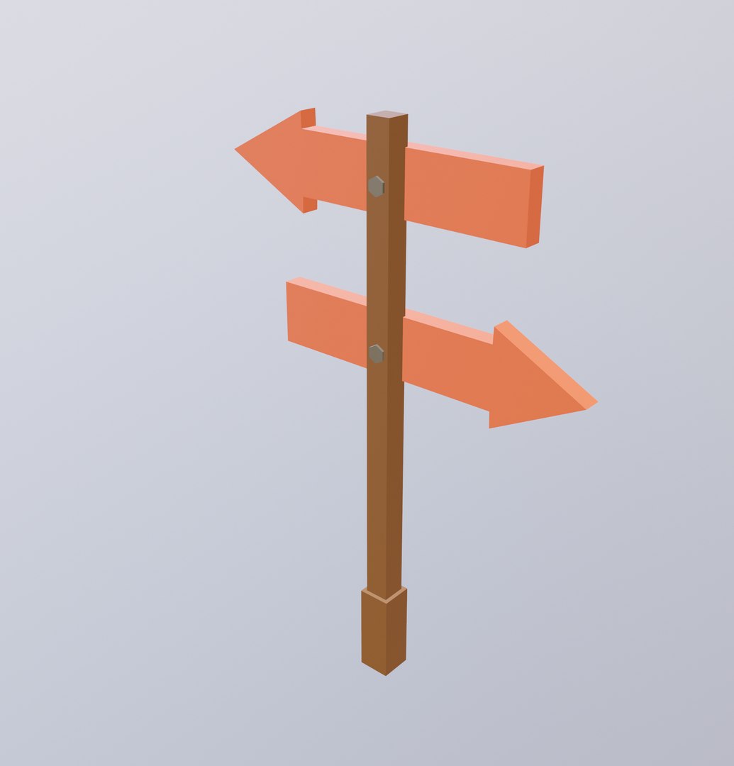 3D model arrow board sign - TurboSquid 1478404