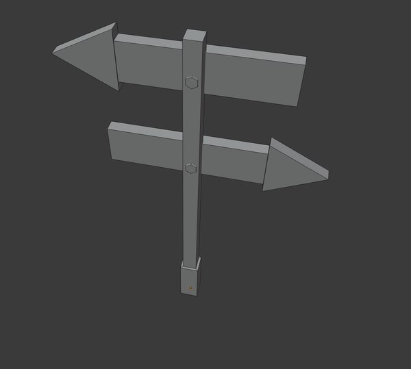 3D model arrow board sign - TurboSquid 1478404