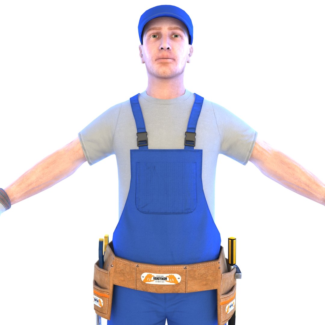 3D Electrician Man Hammer - TurboSquid 1484208