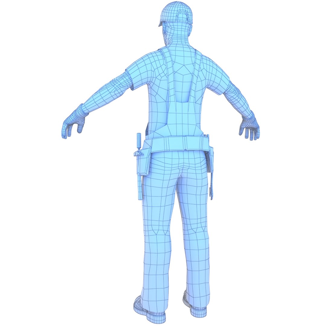 3D Electrician Man Hammer - TurboSquid 1484208