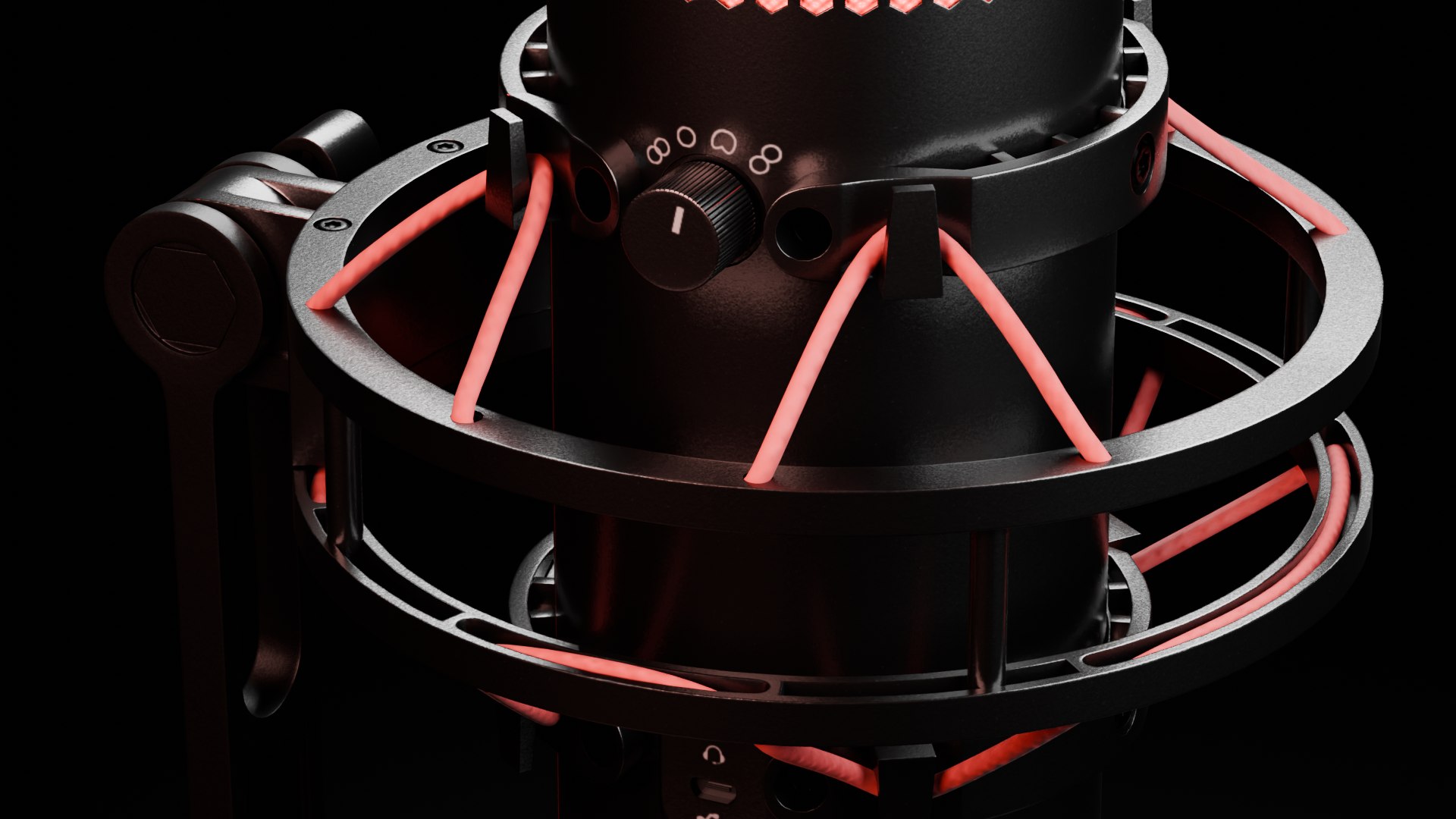 HYPERX QuadCast Microphone 3D Model - TurboSquid 2403273