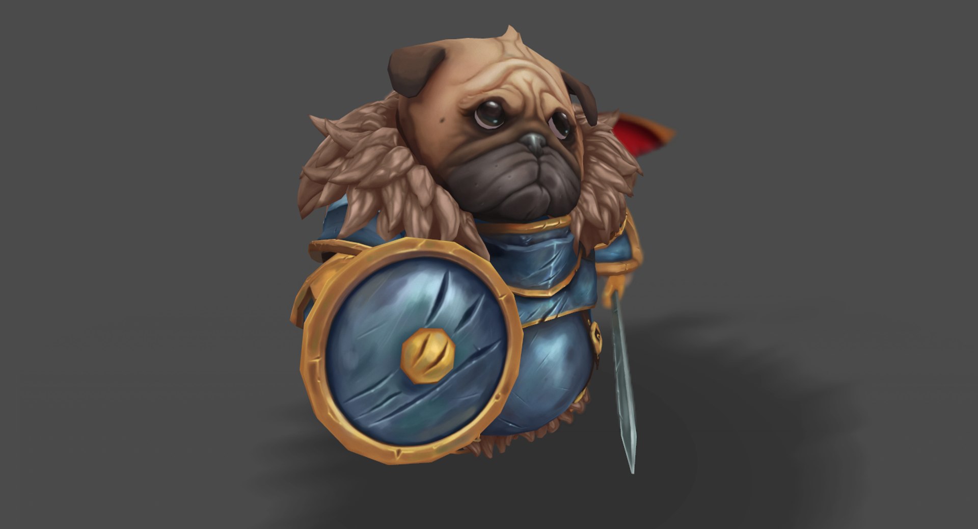 3D Fantasy Hand Painted Pug Model - TurboSquid 1182104