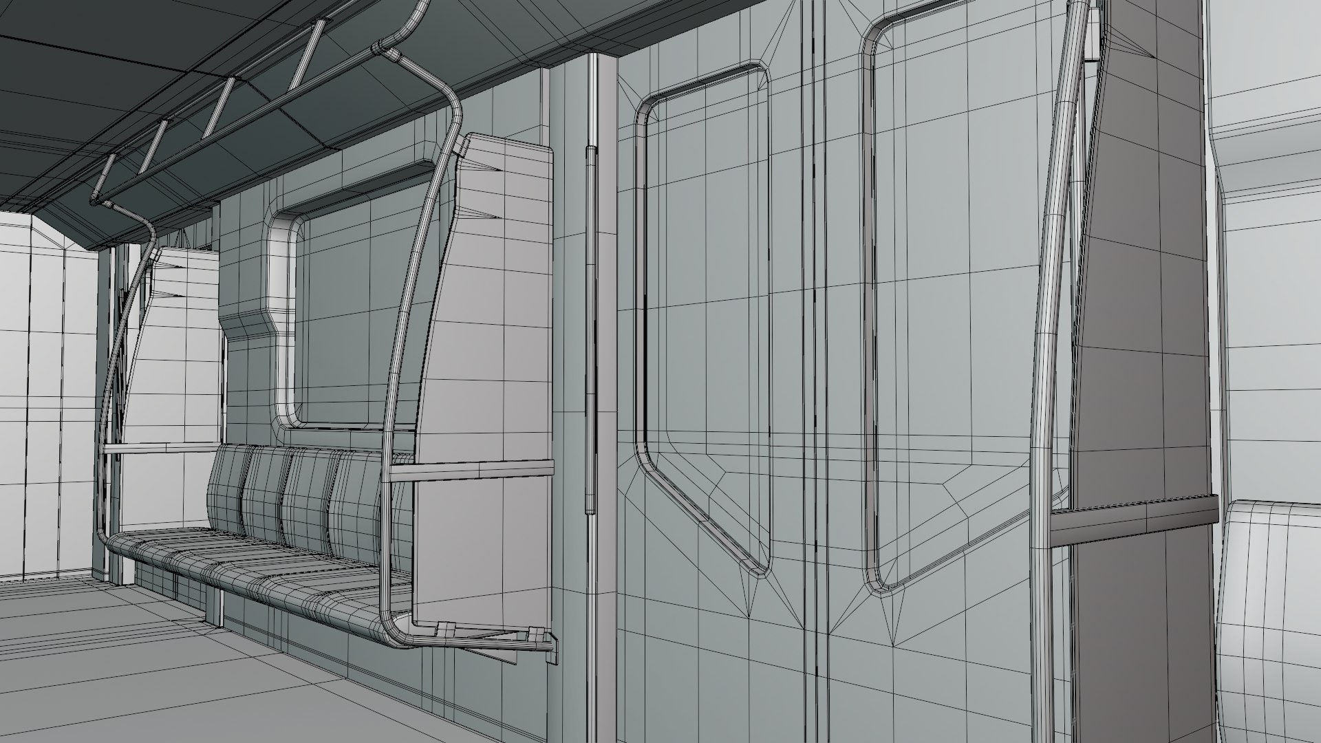 3D Subway Car Interior Model - TurboSquid 1952488