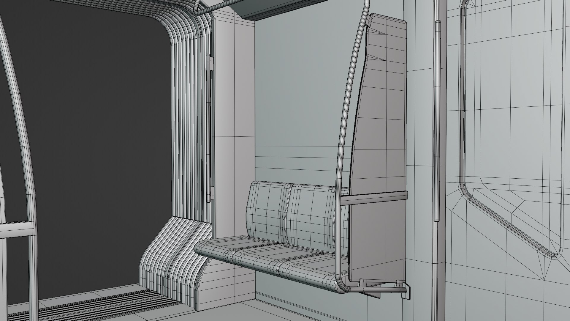 3D Subway Car Interior Model - TurboSquid 1952488