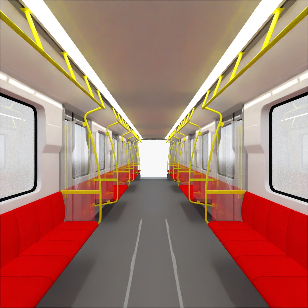 3D Subway car interior model - TurboSquid 1952488