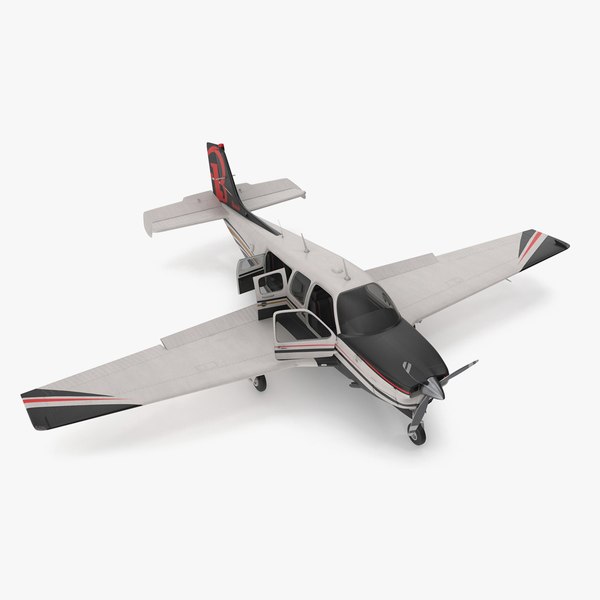 Cinema 4D를 위해 조작된 Beechcraft Bonanza 비행기 3D 모델 - TurboSquid 2347103