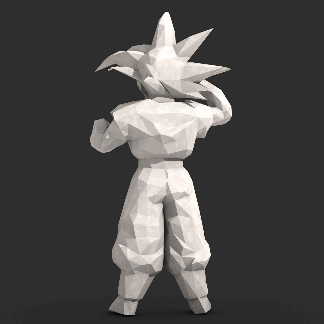 Goku Dragon Ball Low Poly 3 Model - TurboSquid 2301411