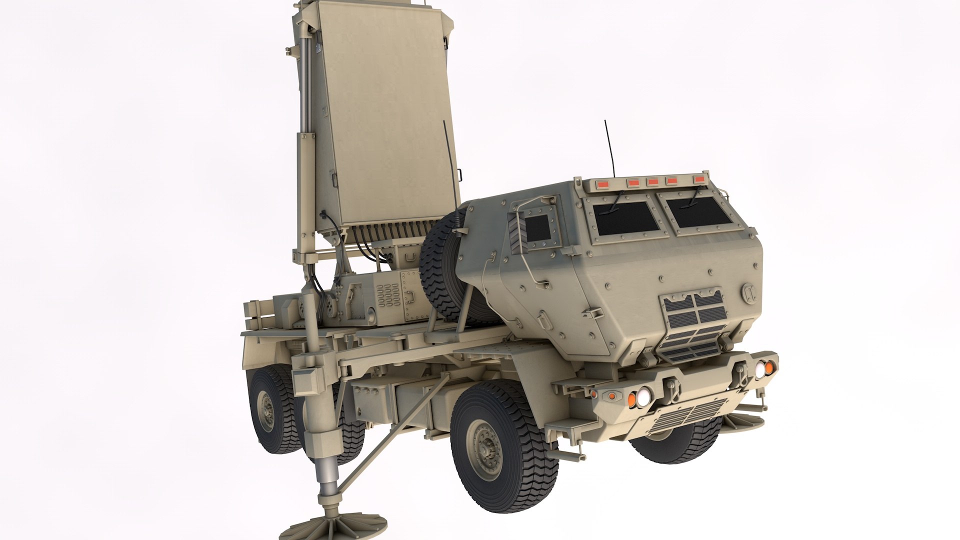 3D ANTPQ-53 Counterfire Radar Armor - TurboSquid 2297437