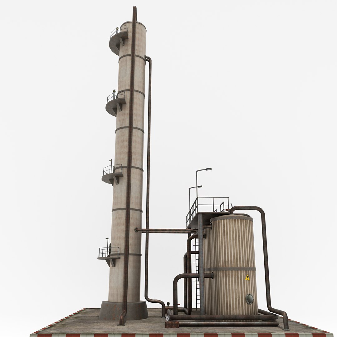 Oil Refinery Unit Model - TurboSquid 1237149
