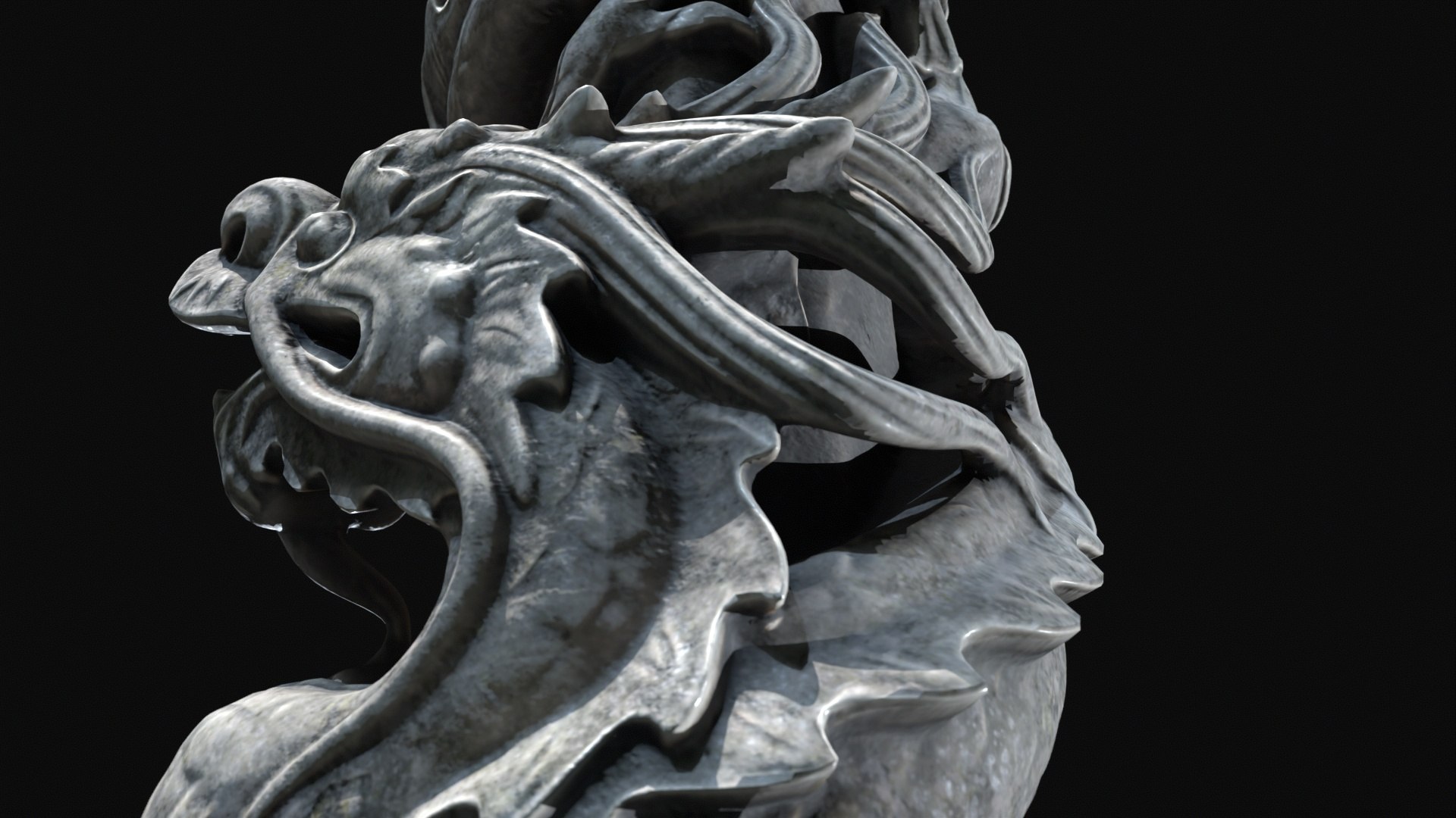 Dragon Columns Model - TurboSquid 2286592