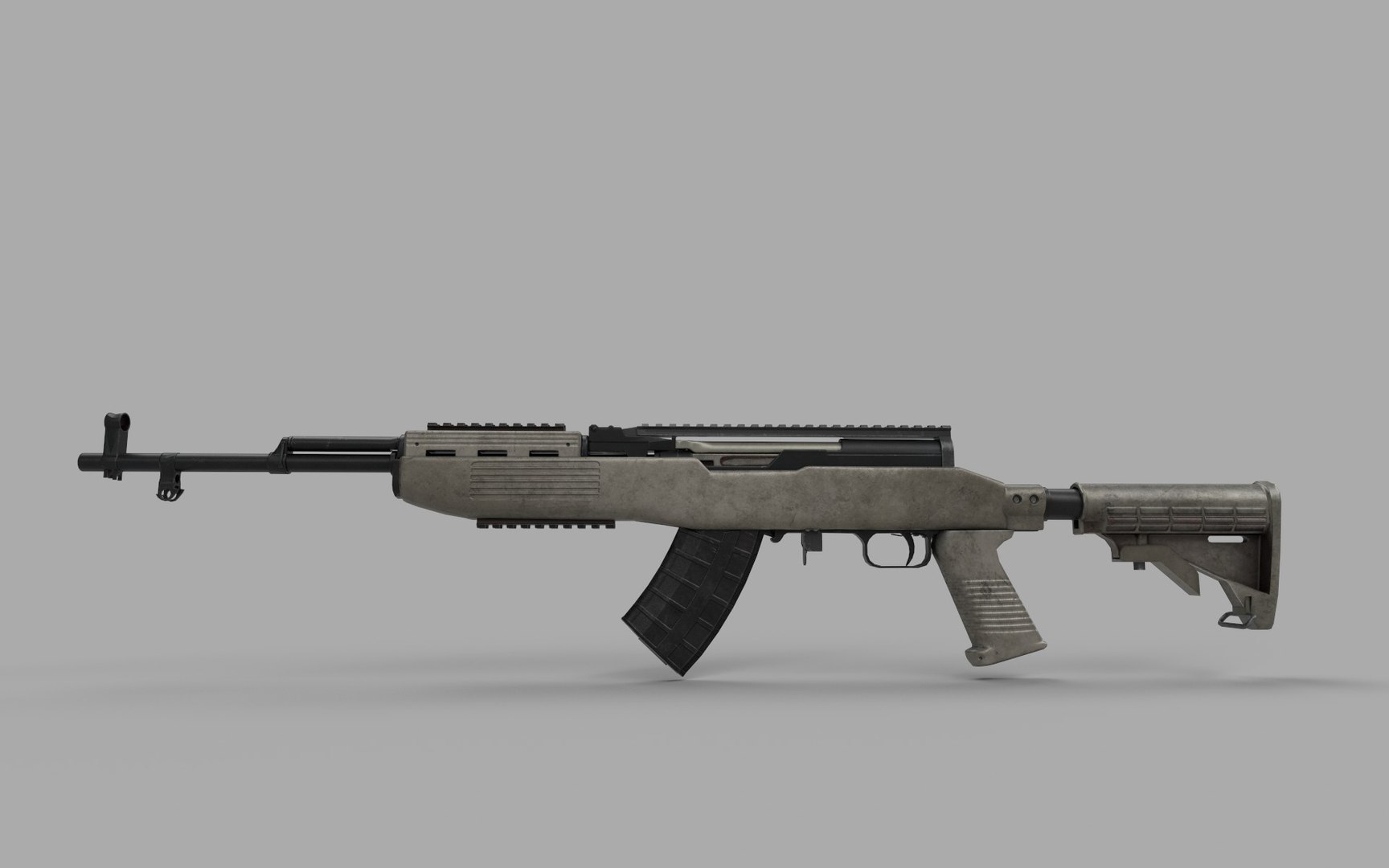 FDE SKS Rifle Low-poly 3D Model - TurboSquid 2119053