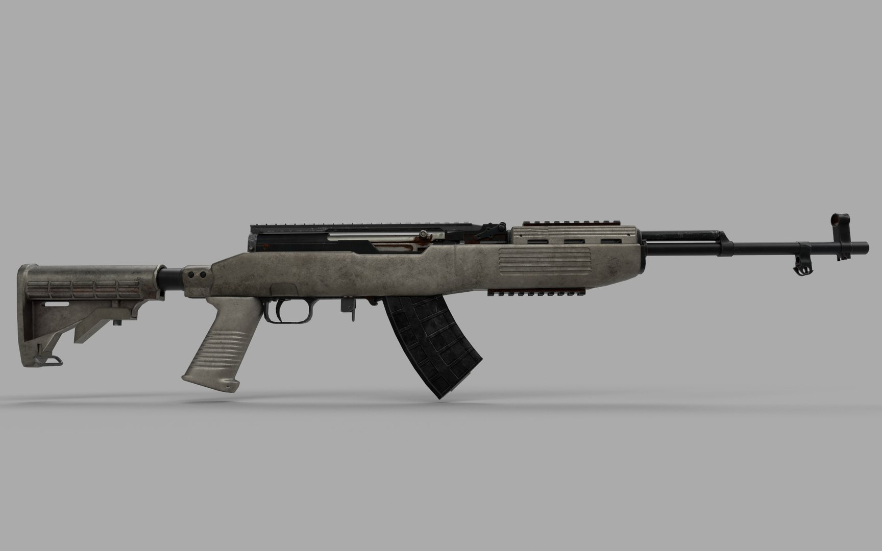 FDE SKS Rifle Low-poly 3D Model - TurboSquid 2119053