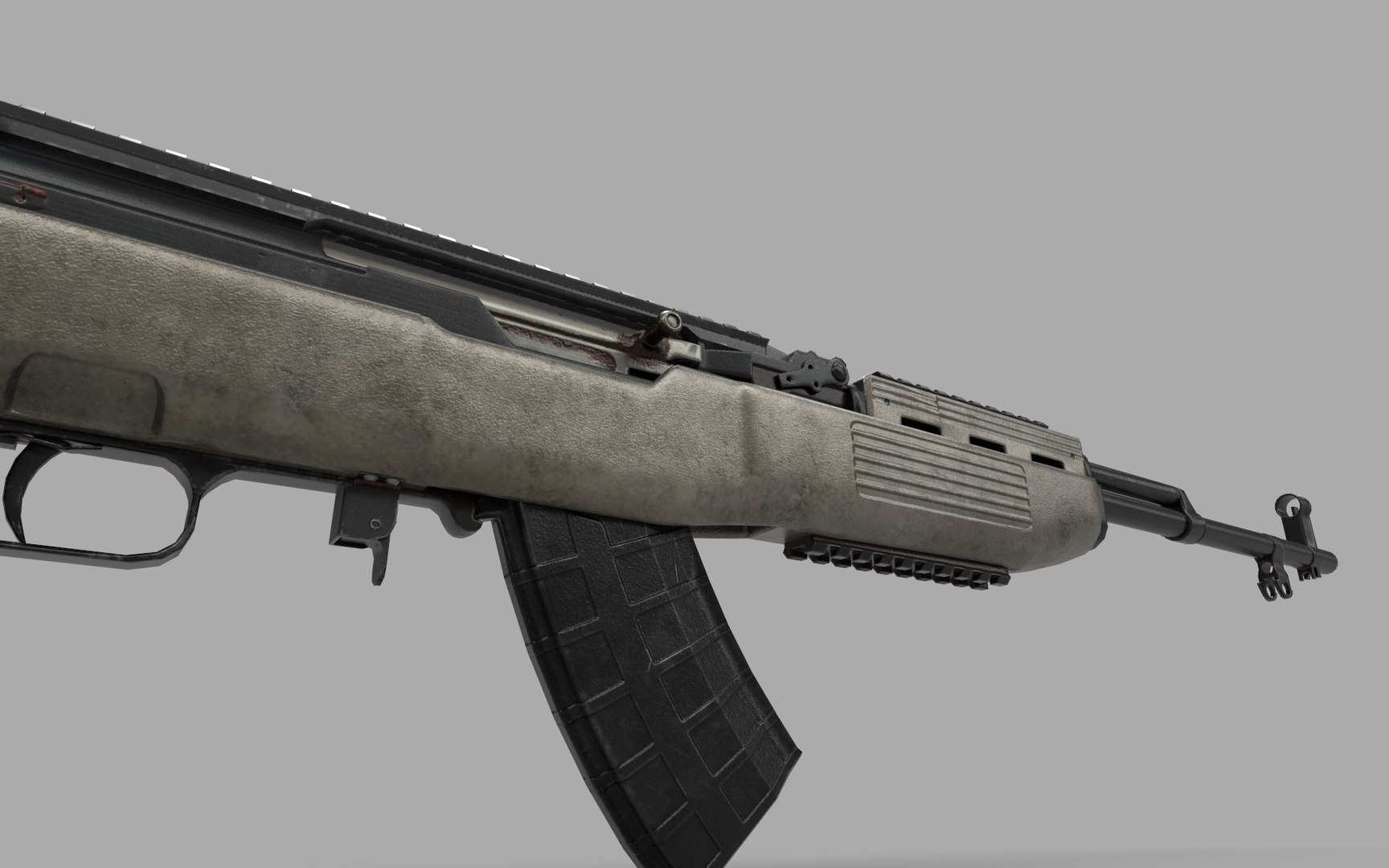 FDE SKS Rifle Low-poly 3D Model - TurboSquid 2119053