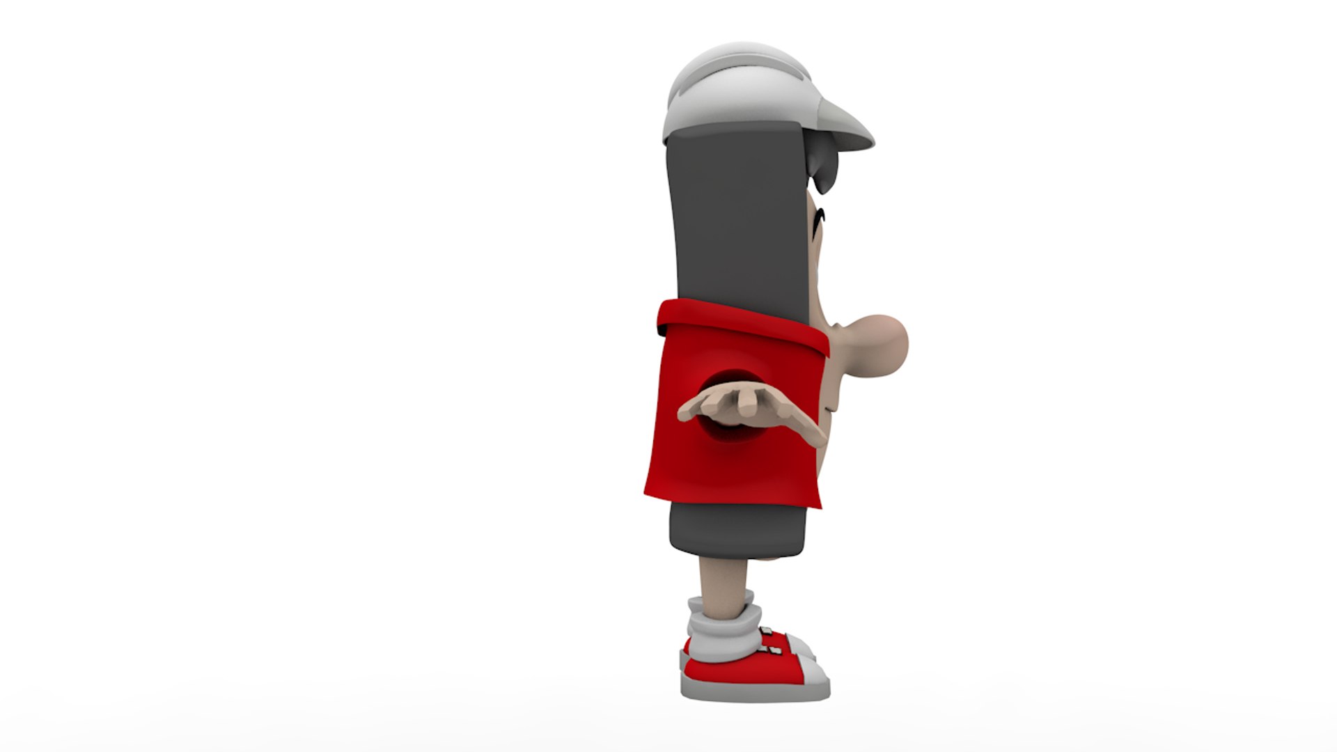 Cartoon brick character 3D model - TurboSquid 1318244