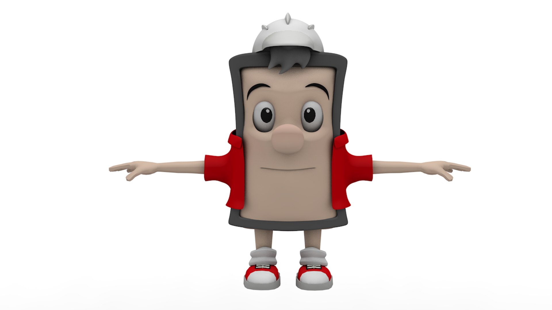 Cartoon brick character 3D model - TurboSquid 1318244