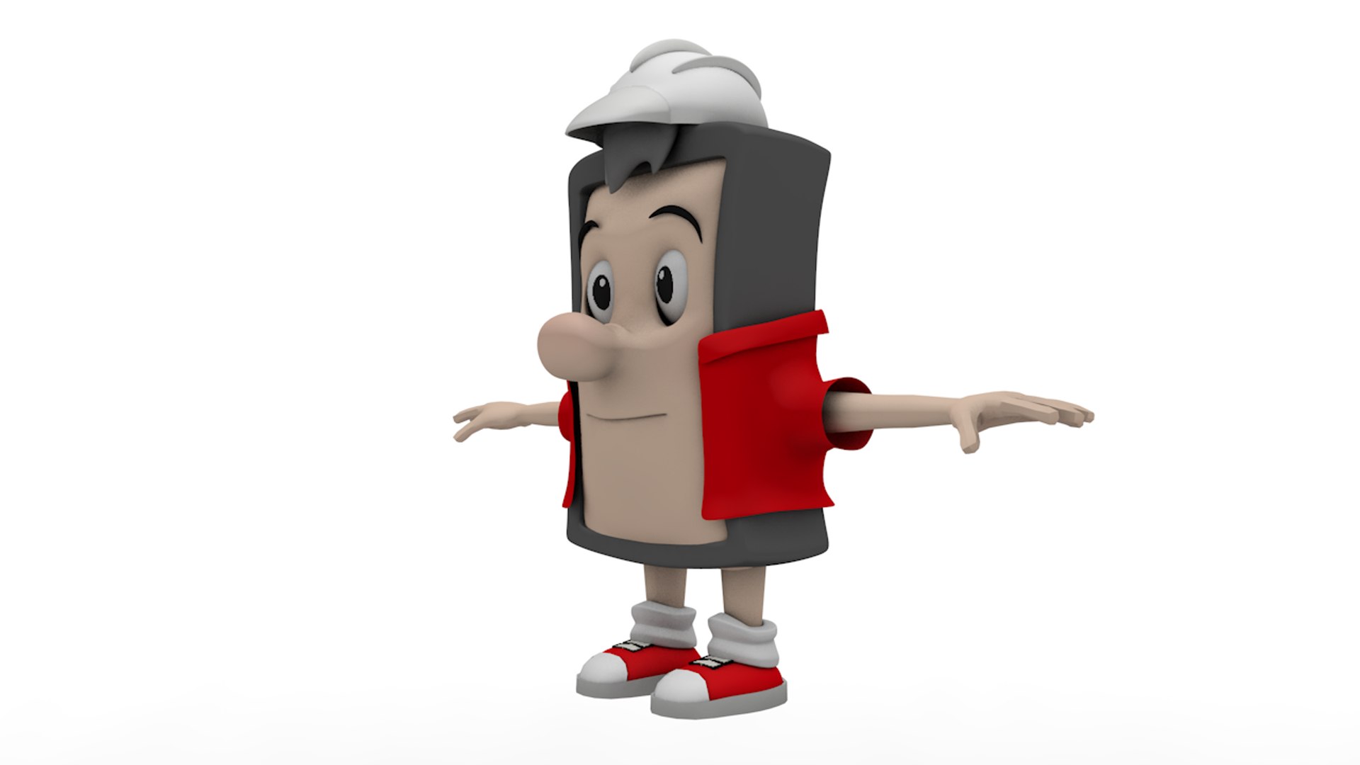 Cartoon brick character 3D model - TurboSquid 1318244